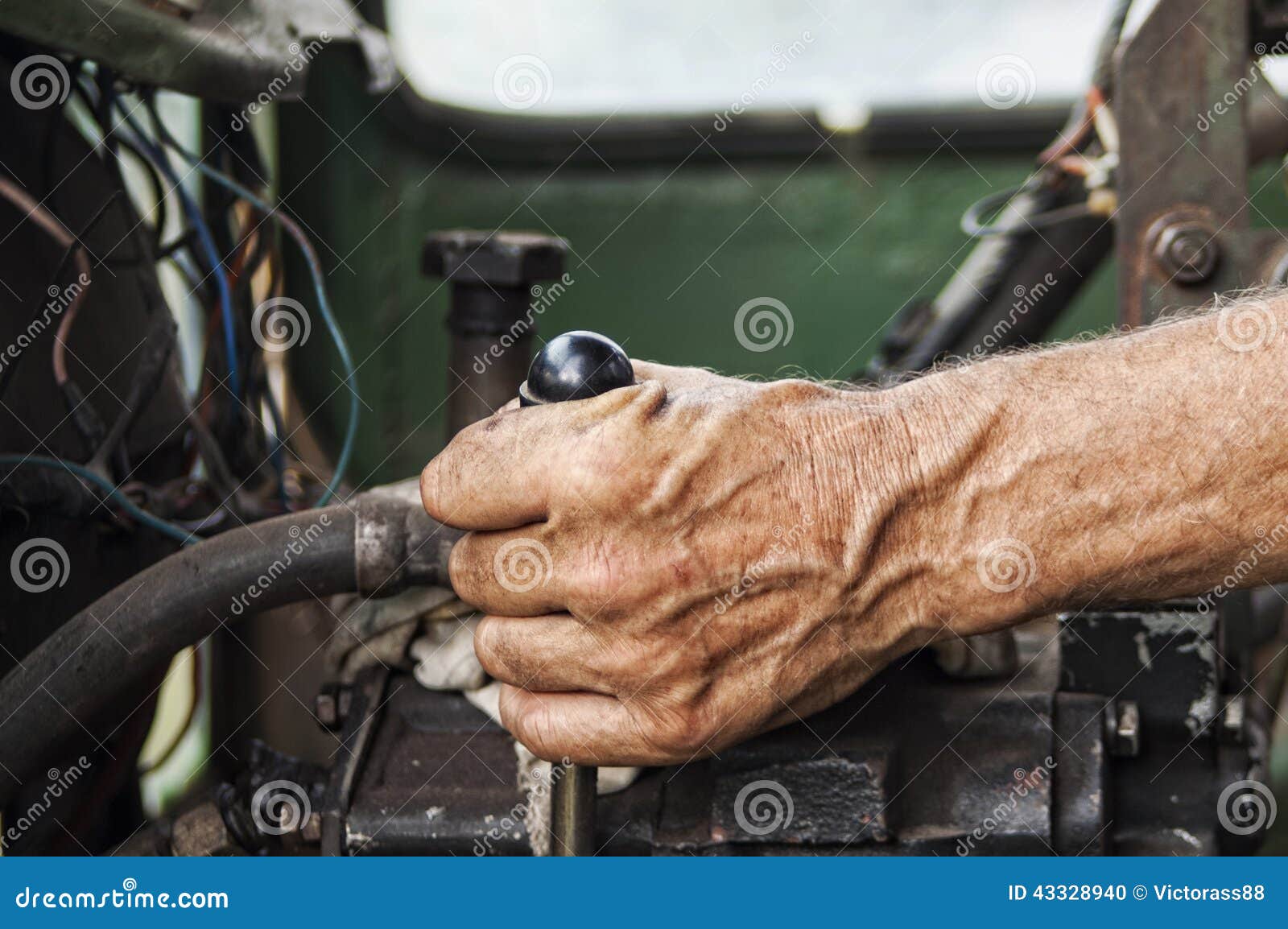 Hand of Operator stock photo. Image of details, metal - 43328940