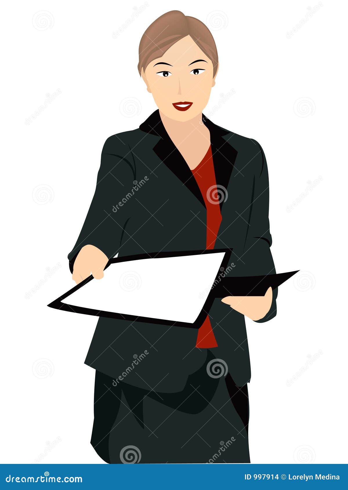 Hand Outs stock illustration. Illustration of vector, folder - 997914