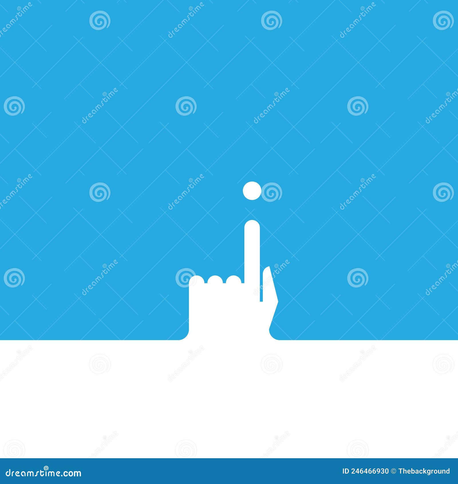 A Hand with an Outstretched Index Finger Wants To Press a Button. the ...