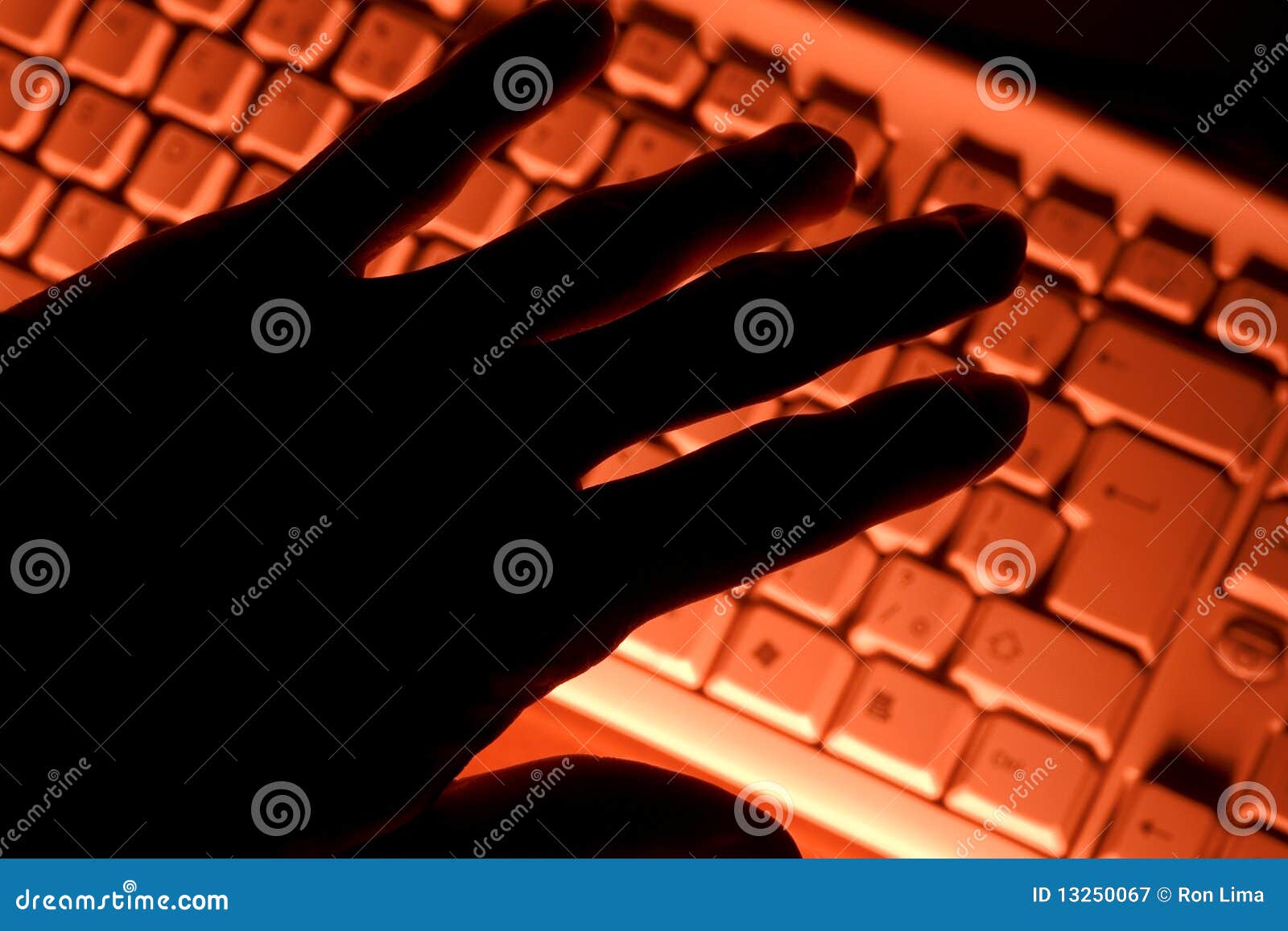 Hand Over Computer Keyboard Editorial Photography - Image of fear ...