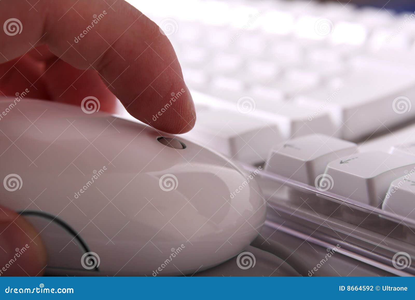 Hand over computer mouse. stock photo. Image of click - 8664592