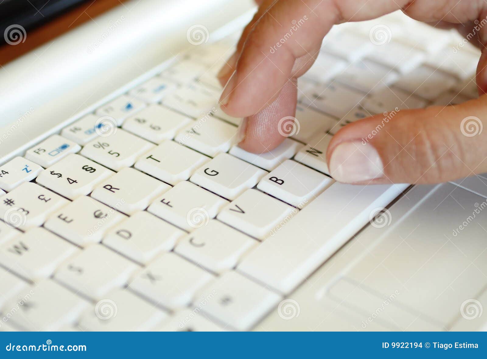 Hand over keyboard stock photo. Image of finger, success - 9922194