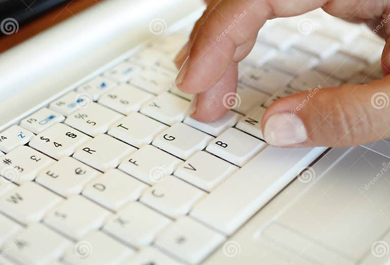 Hand over keyboard stock photo. Image of finger, success - 9922194