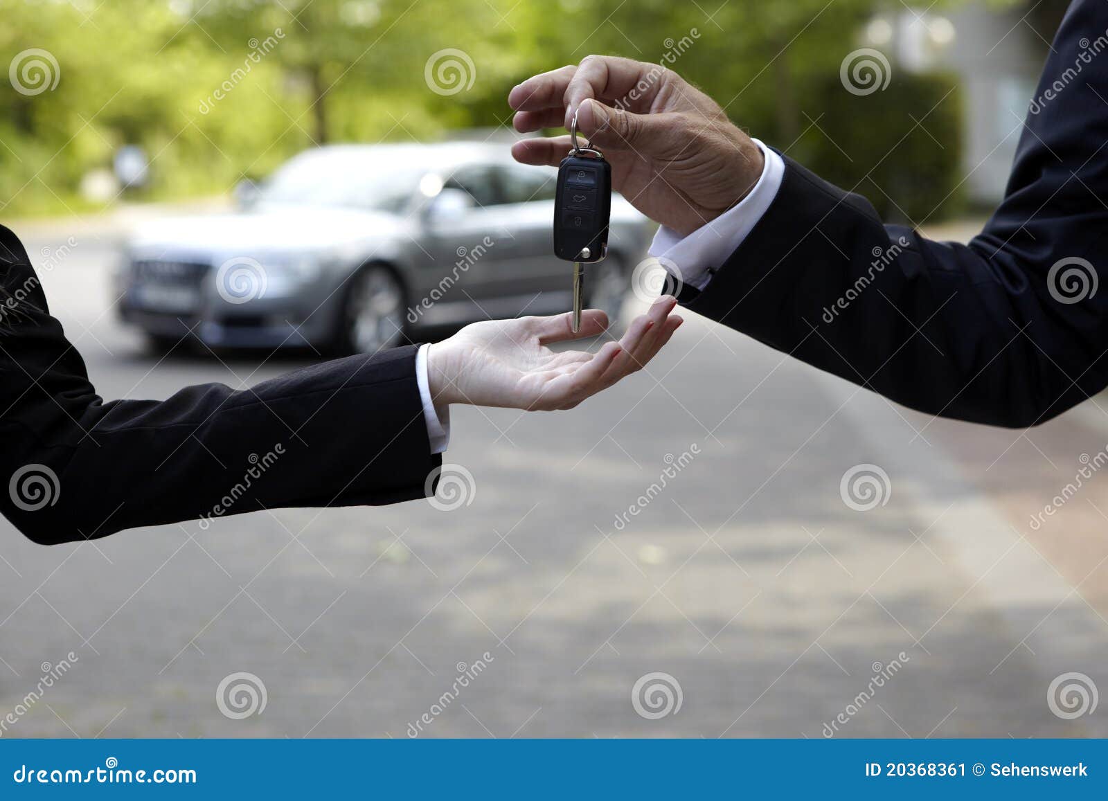Hand-Over of Keys stock image. Image of generations, white - 20368361