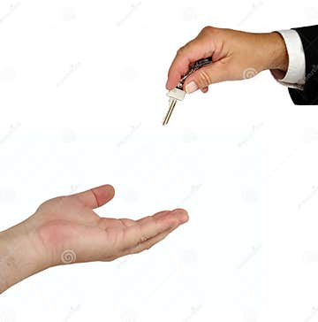 Hand over keys stock photo. Image of ring, automobile - 7836062