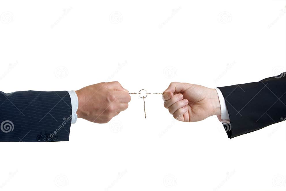 Hand-over of keys stock image. Image of living, businessman - 9992805