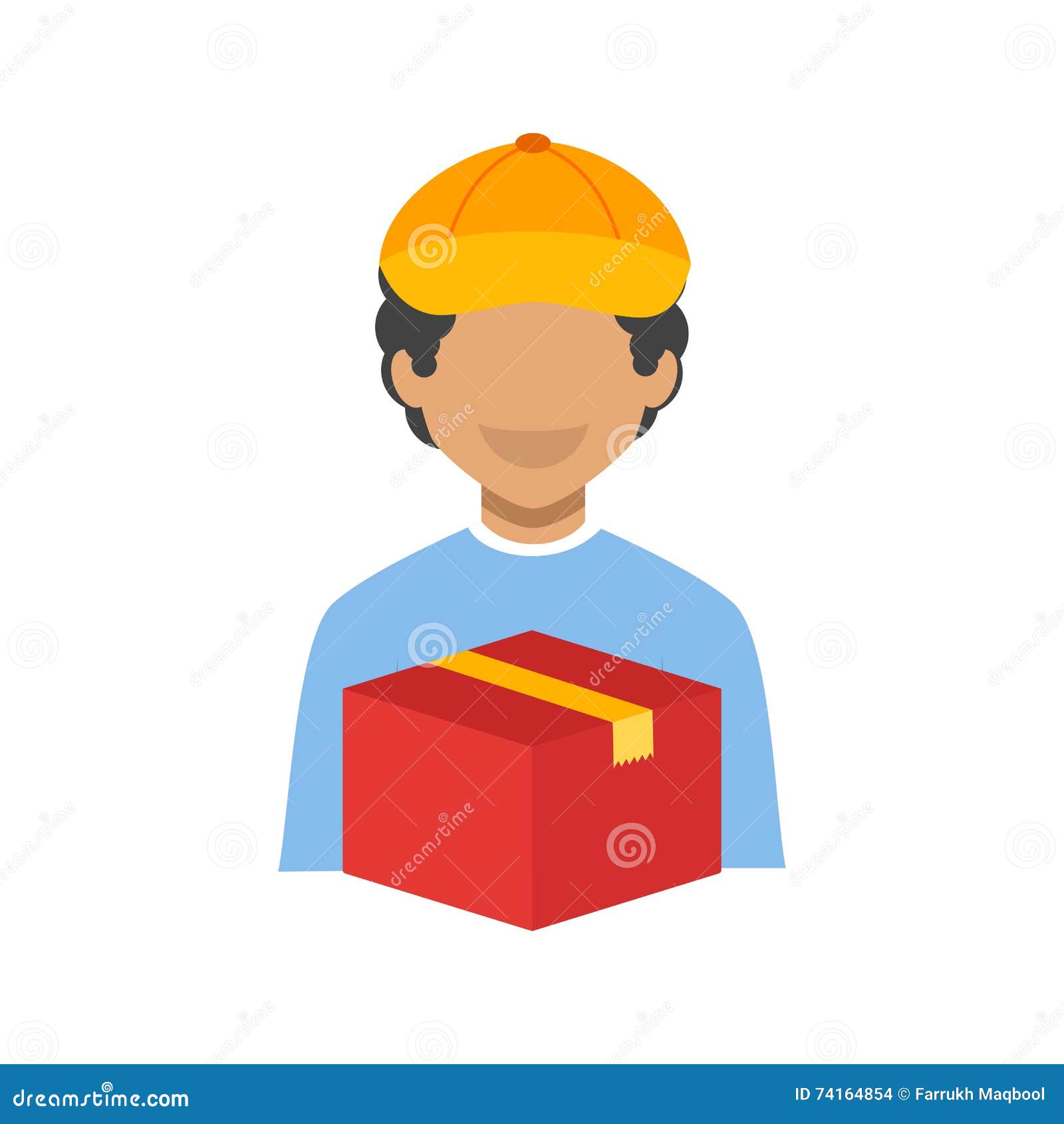 Hand Over Package stock vector. Illustration of design - 74164854