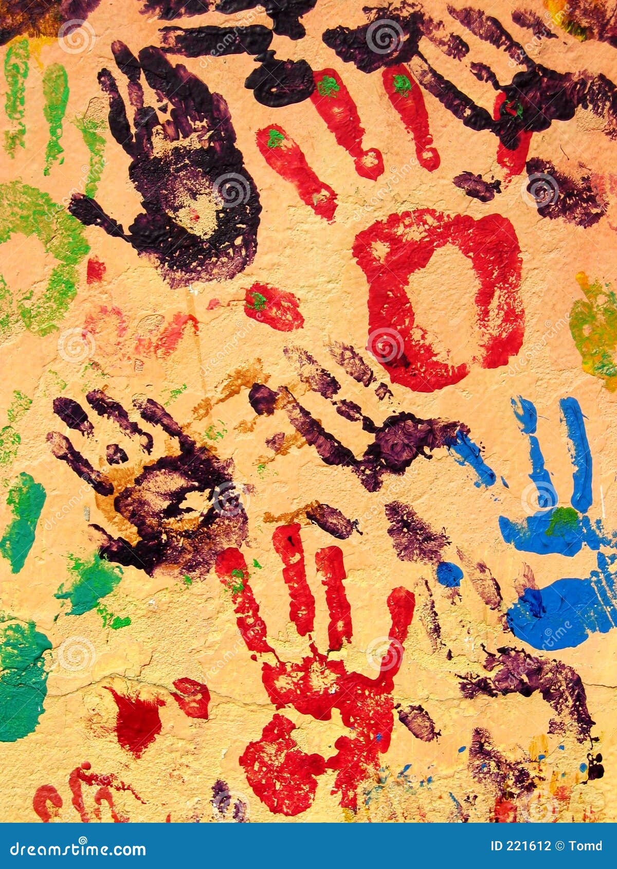 Hand Paint stock illustration. Illustration of friendship - 221612