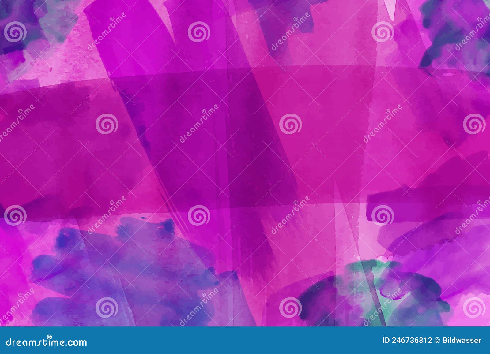 Hand Painted Abstract Blue and Violet Watercolor Background Stock ...