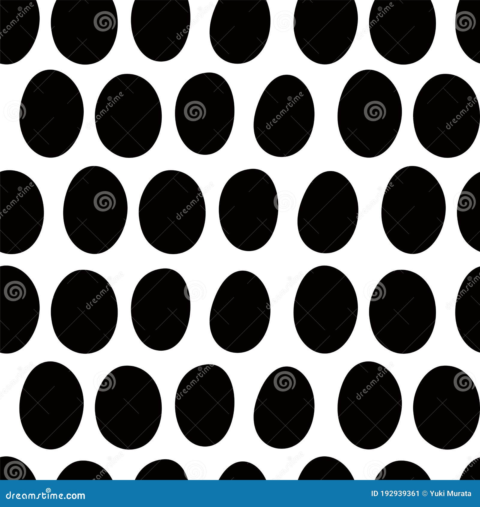 Hand-painted Aligned Polka Dot Pattern Variation Stock Illustration ...