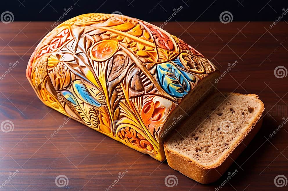 Hand Painted Bread. Generative Ai Stock Photo - Image of traditional ...
