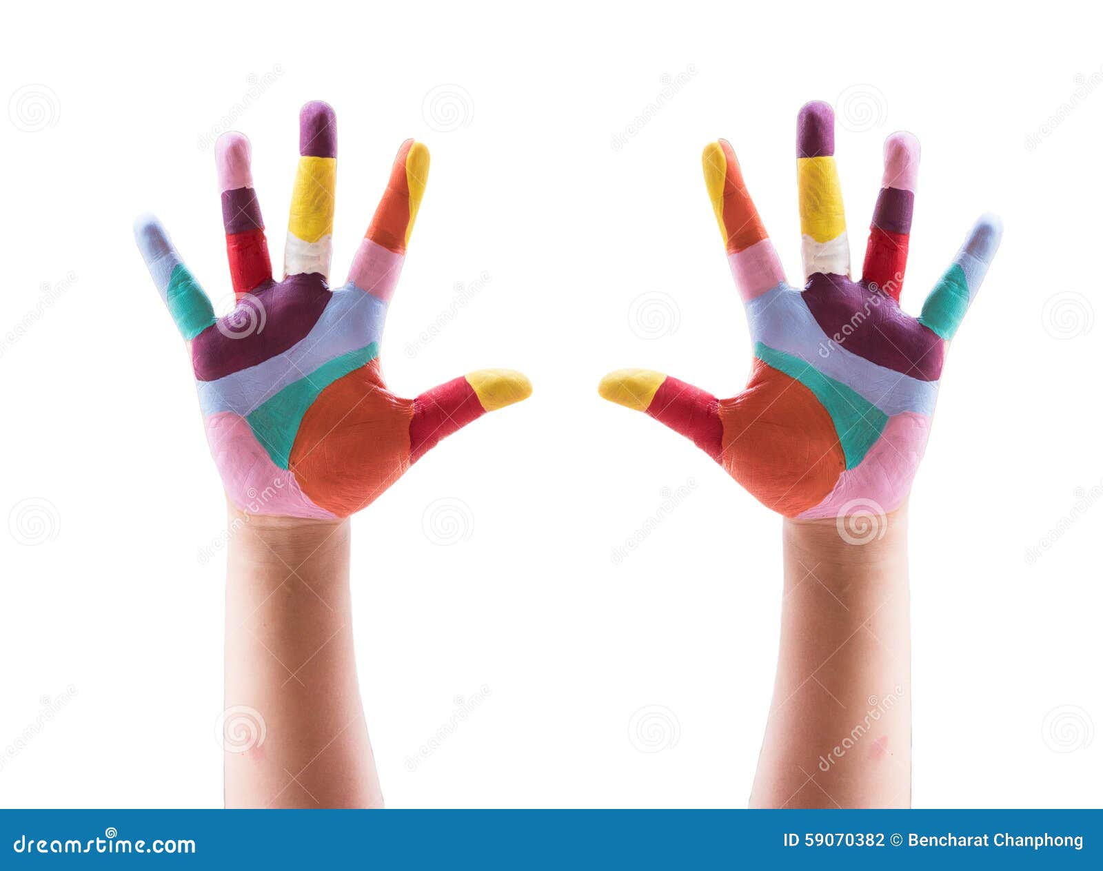 Hand Painted Child. stock photo. Image of innocence, little - 59070382