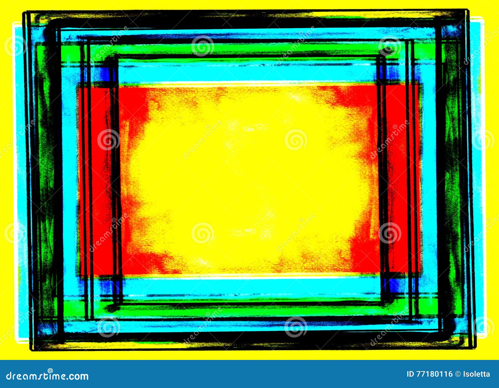 Abstract watercolor frame stock illustration. Illustration of ...