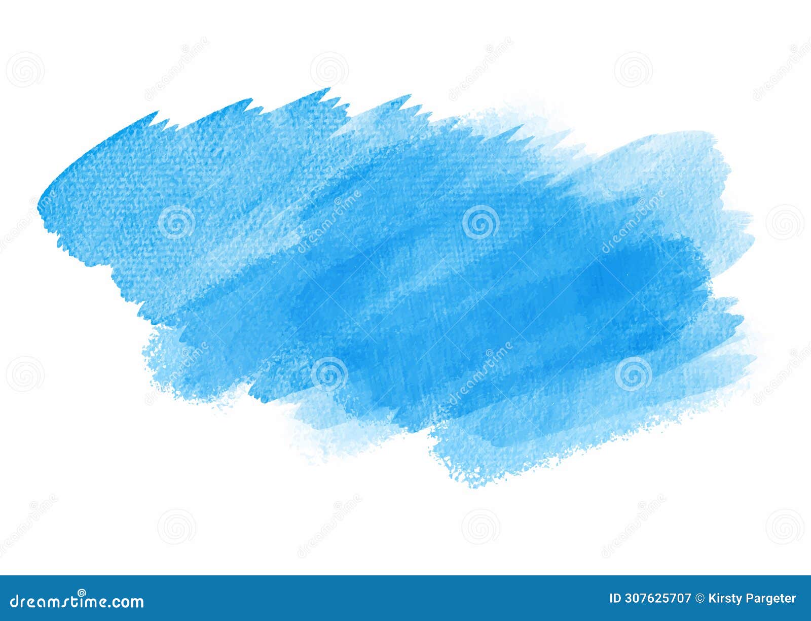 Hand Painted Detailed Watercolour Blue Splatter Design Stock Vector ...