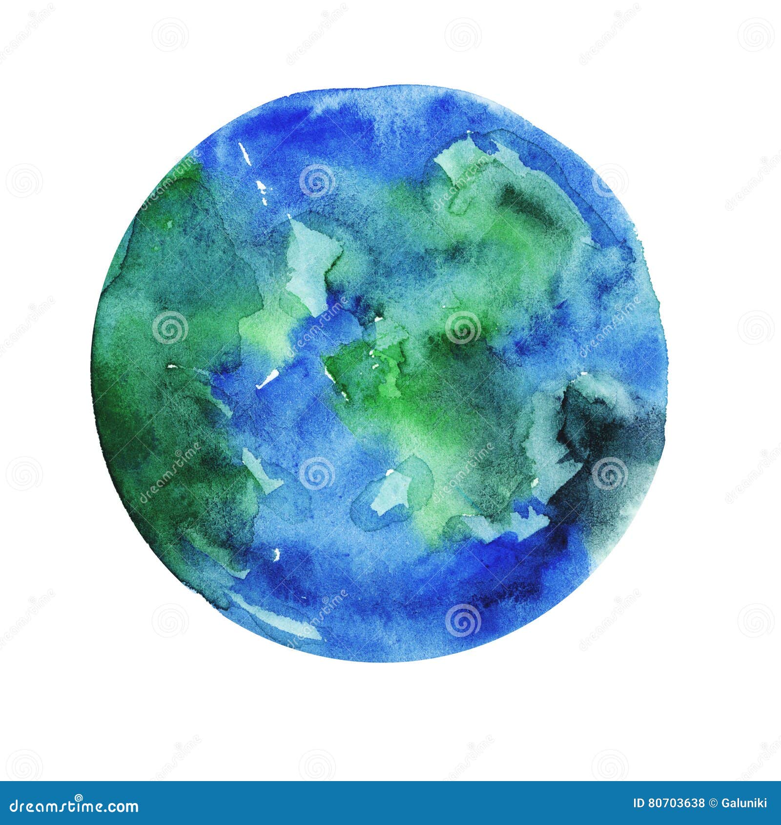 Hand painted Earth globe. stock illustration. Illustration of land ...