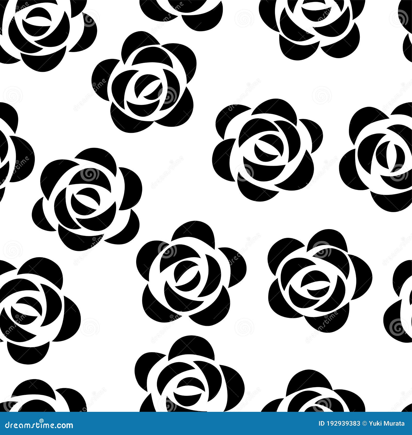 Hand-painted Flower Pattern Variation Stock Illustration - Illustration ...