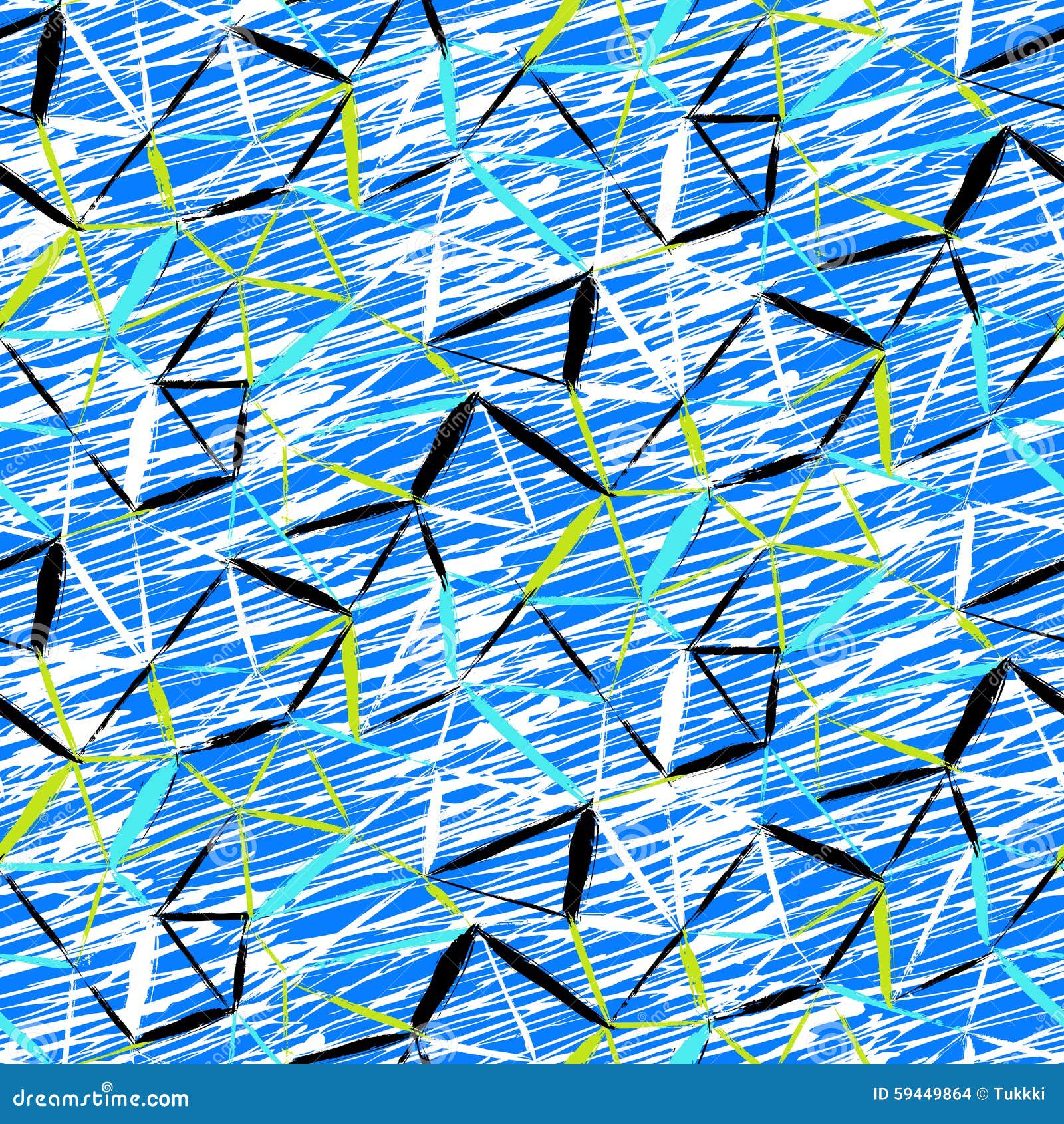 Hand Painted Geometric Pattern Stock Vector - Illustration of marks ...