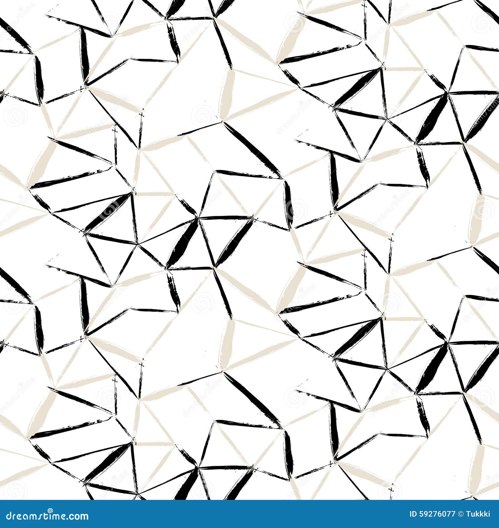 Hand Painted Geometric Pattern Stock Vector - Illustration of geometry ...