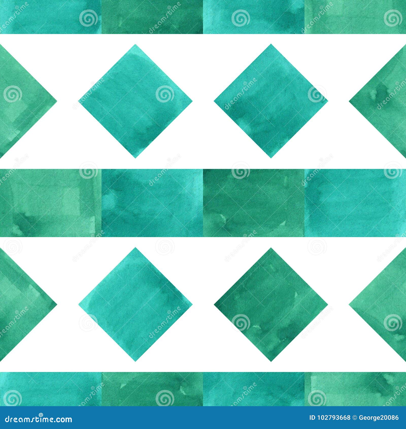 Watercolor Green Rhombus. Seamless Pattern. Stock Photo - Image of ... Watercolor Green Rhombus. Seamless Pattern. Stock Photo - Image of ...