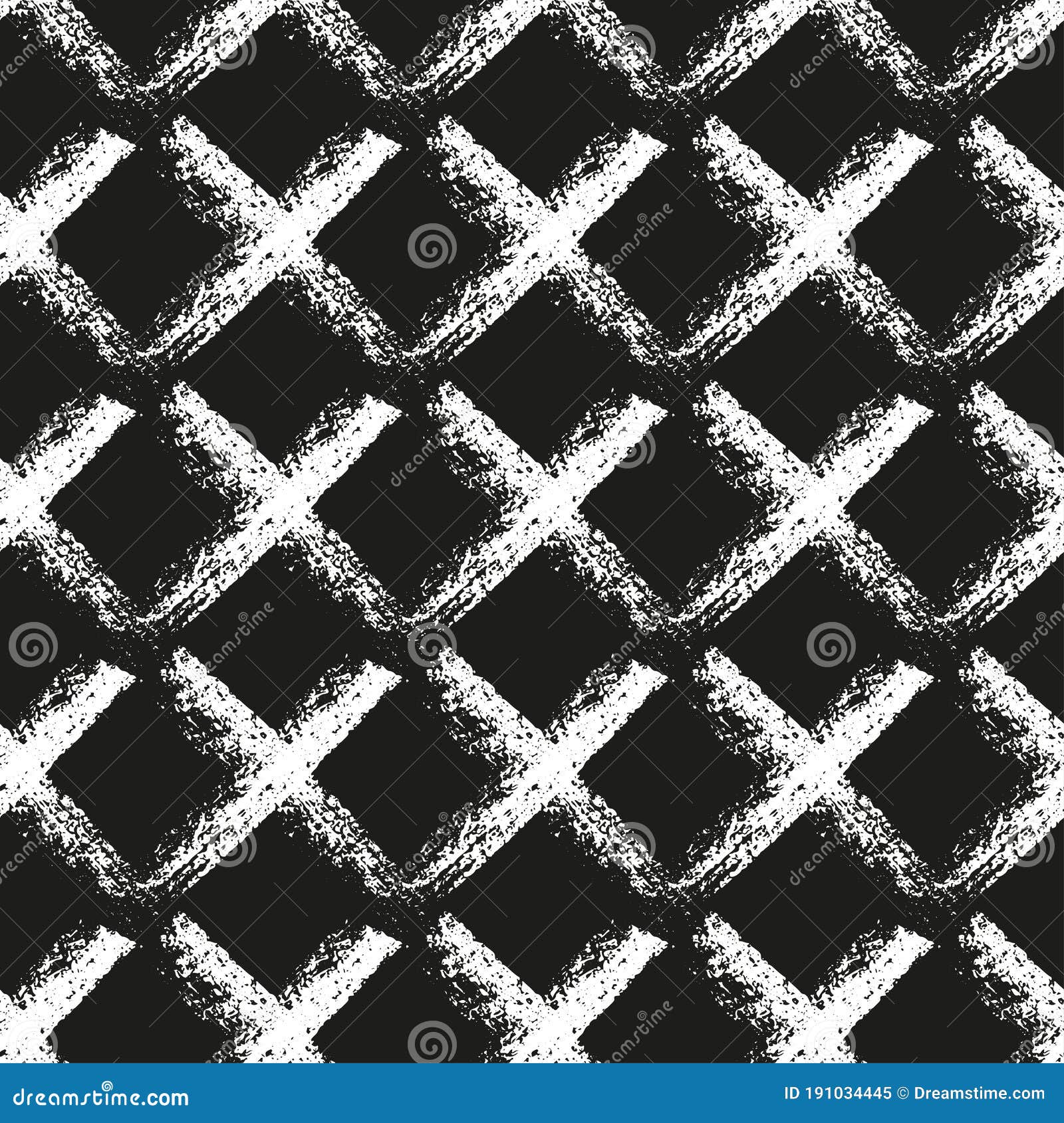 Seamless Vector Scandi Chalk Pattern. Stock Illustration - Illustration ...