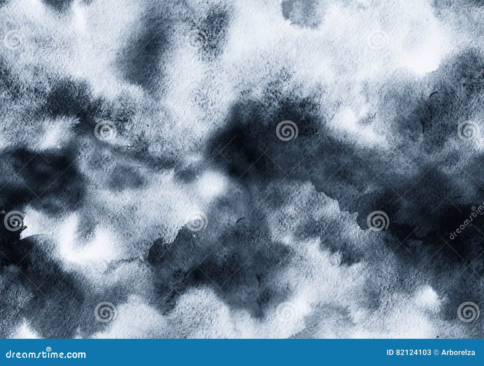 Hand Painted Ink Abstract Seamless Background. Stock Illustration ...