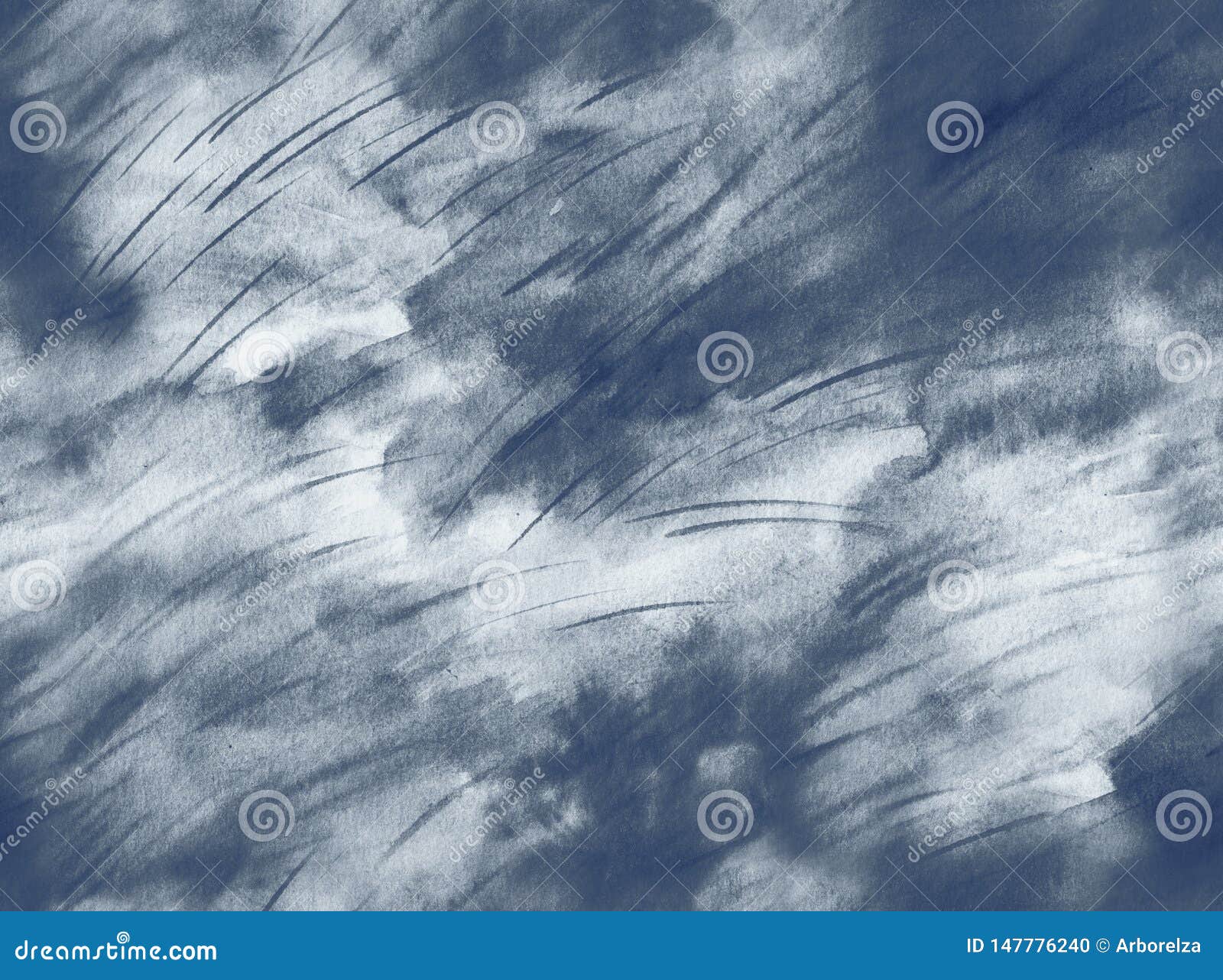 Hand Painted Ink Abstract Seamless Pattern, Watercolor Background Stock ...