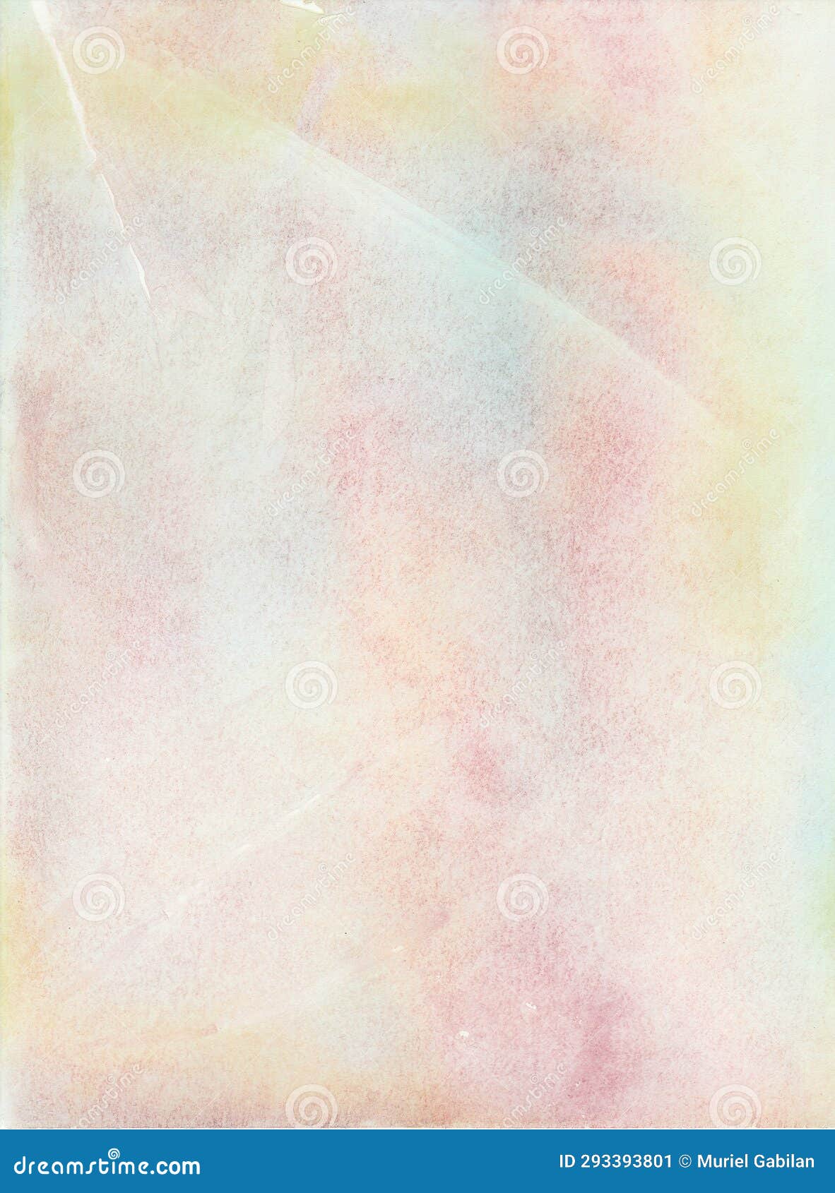 Hand Painted Multicolor Pastel Background with Watercolor Stock Image ...