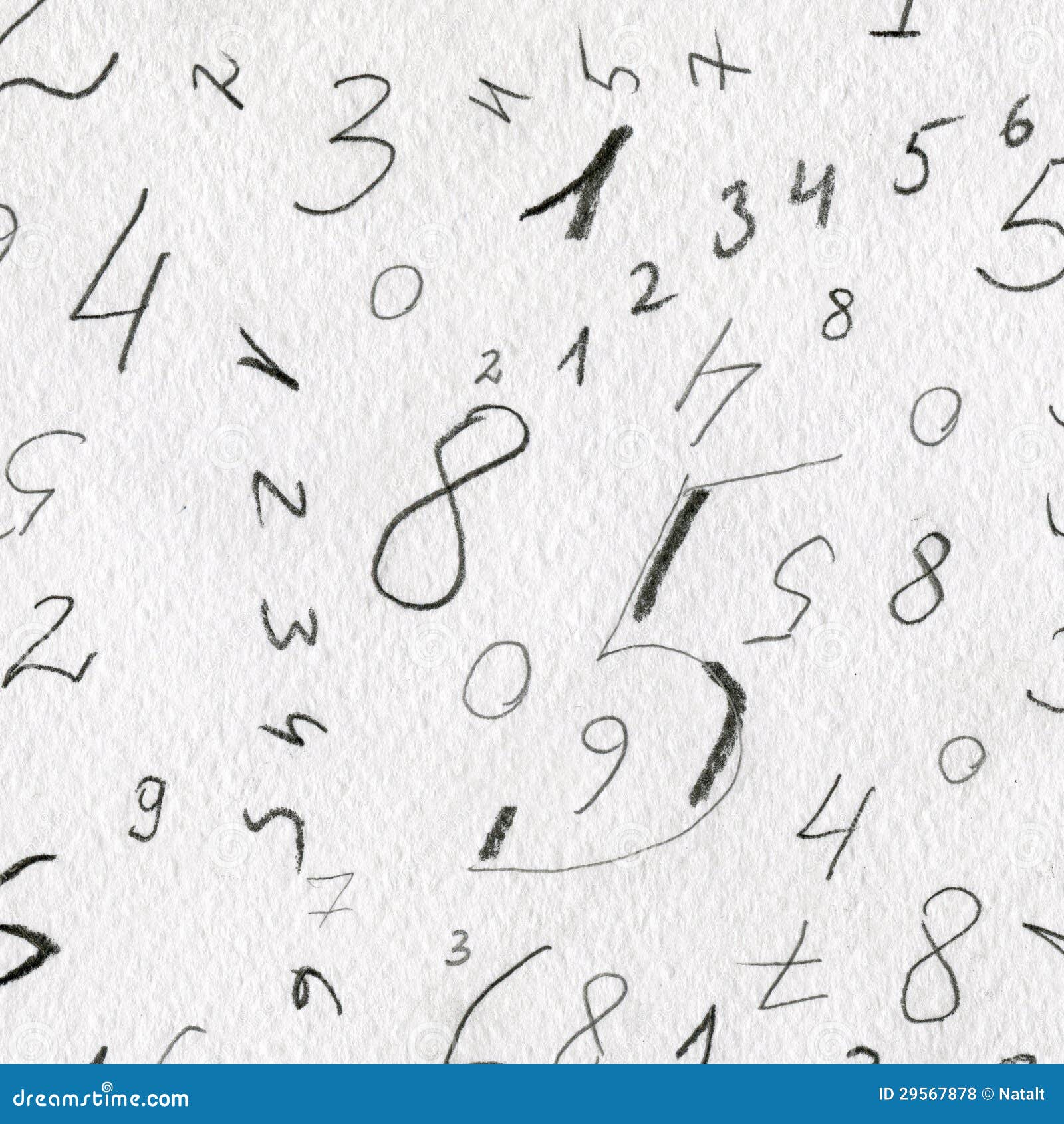 Hand painted numbers stock illustration. Illustration of digit - 29567878