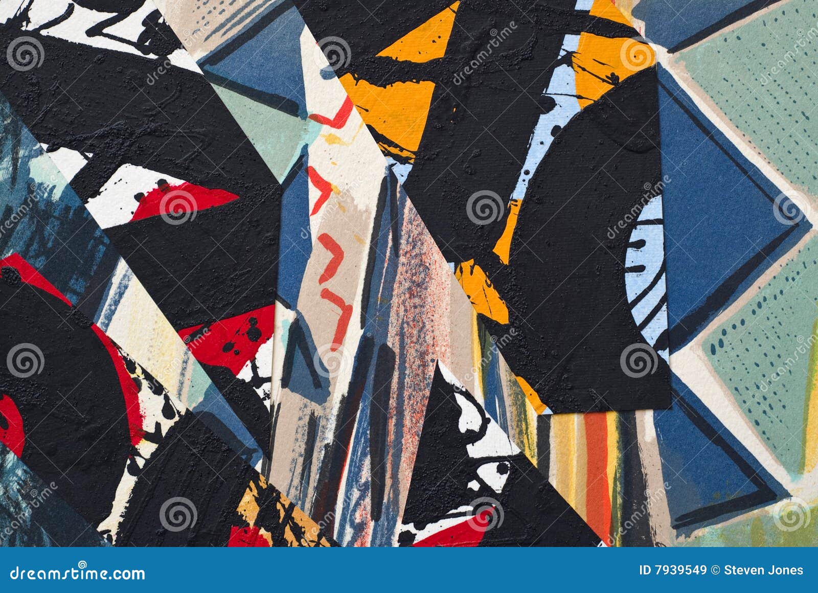 Paper Collage Whimsical Bug Linen Pattern. Hand Cut Naive Seamless ...