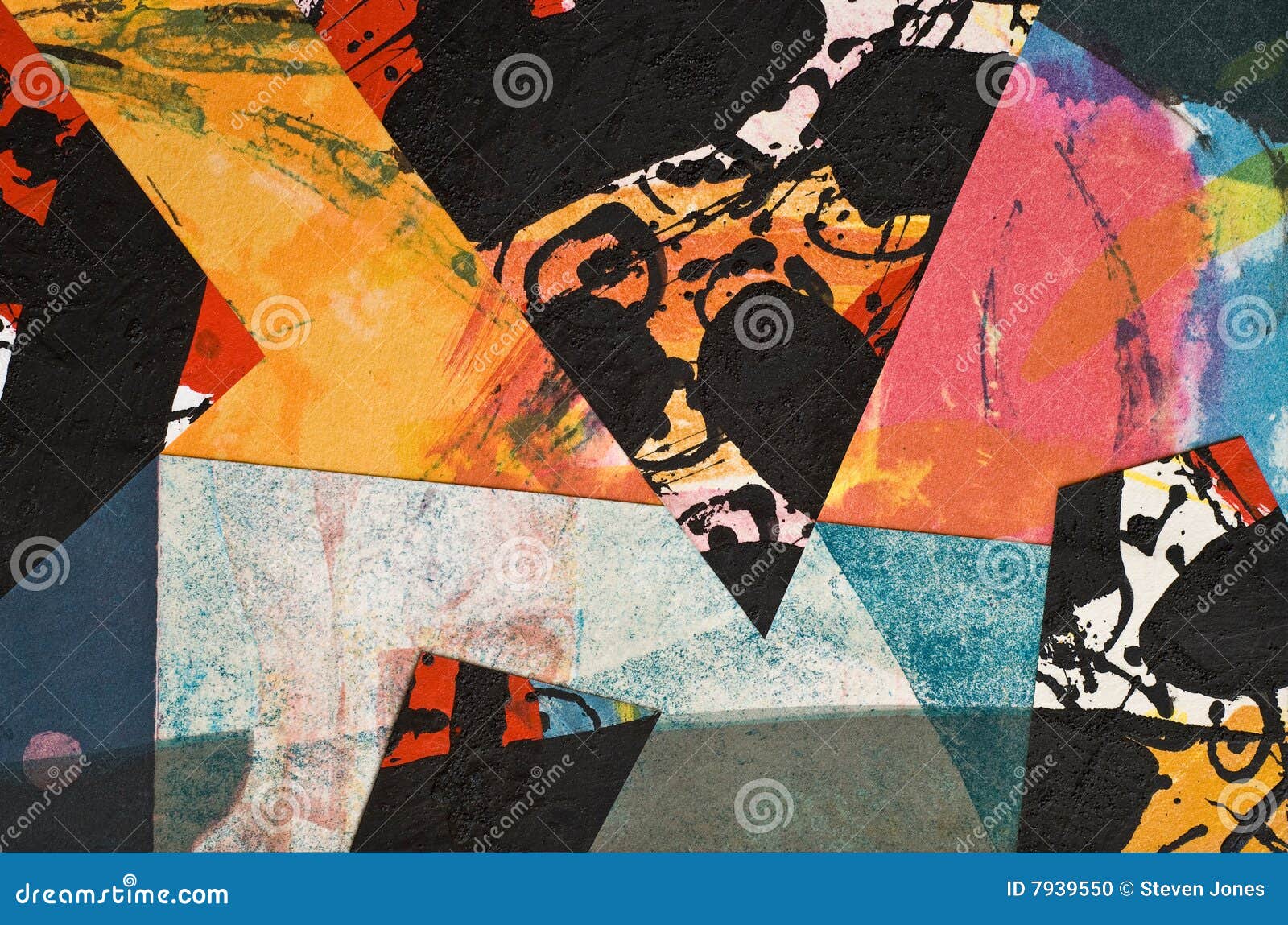 Paper Collage Whimsical Bug Linen Pattern. Hand Cut Naive Seamless ...