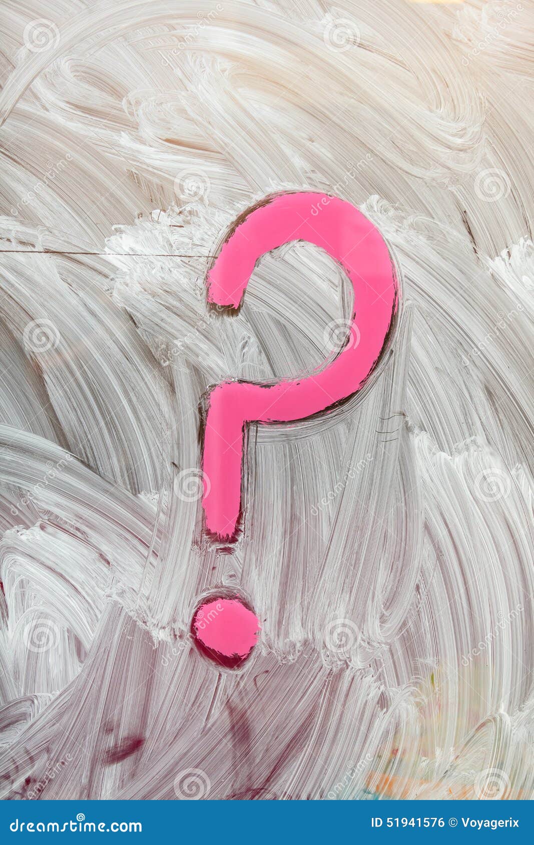 Hand Painted Pink Question Mark Stock Photo - Image of pink ...
