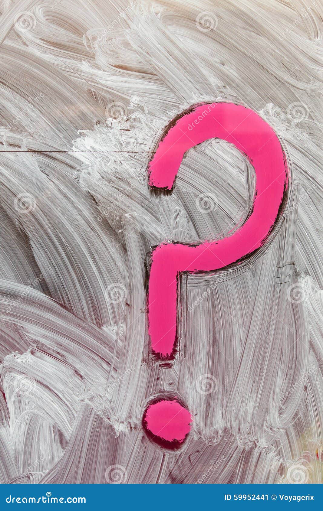 Hand Painted Pink Question Mark Stock Image - Image of questionmark ...