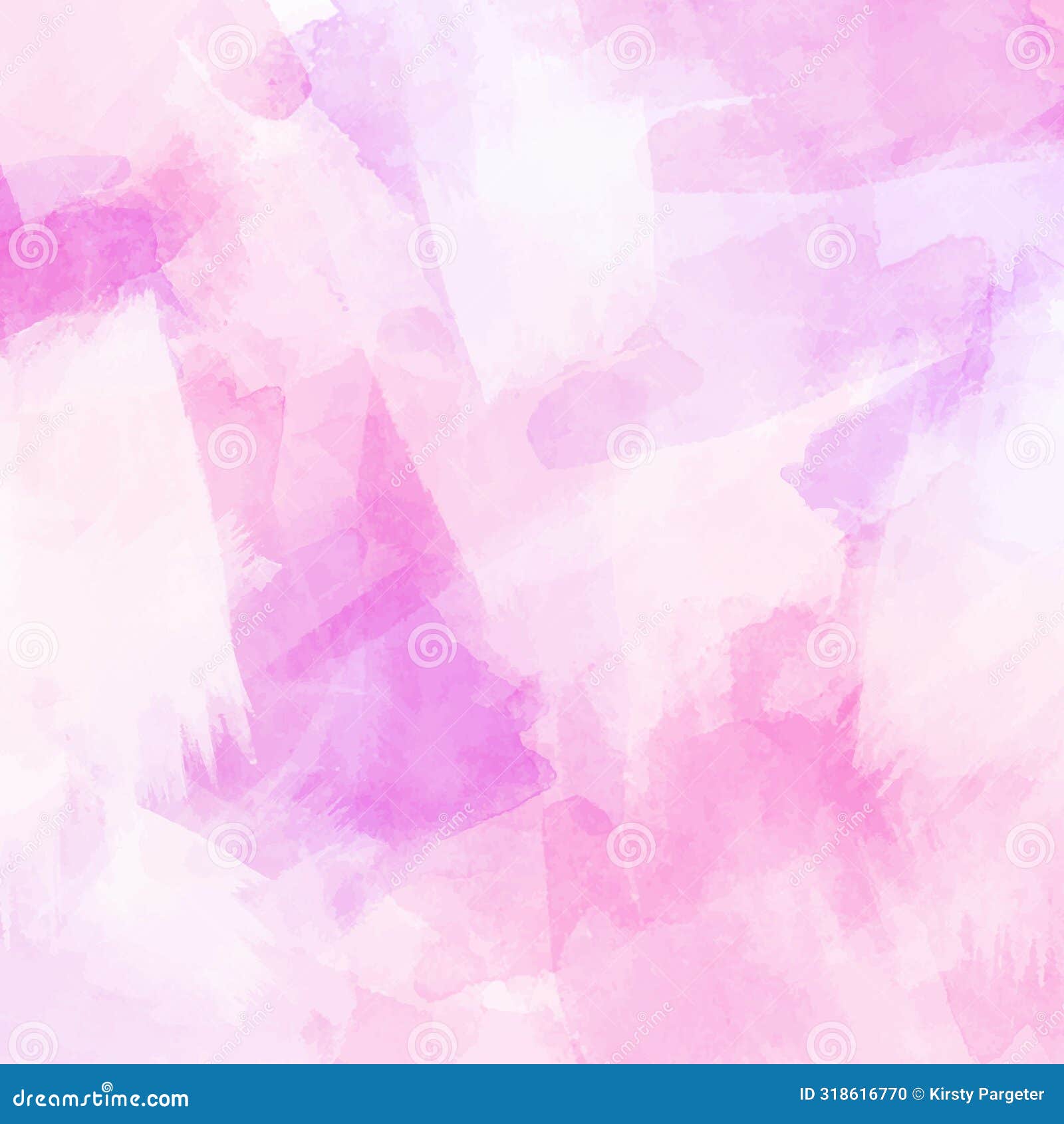 Hand Painted Pink Watercolour Texture Background Stock Vector ...
