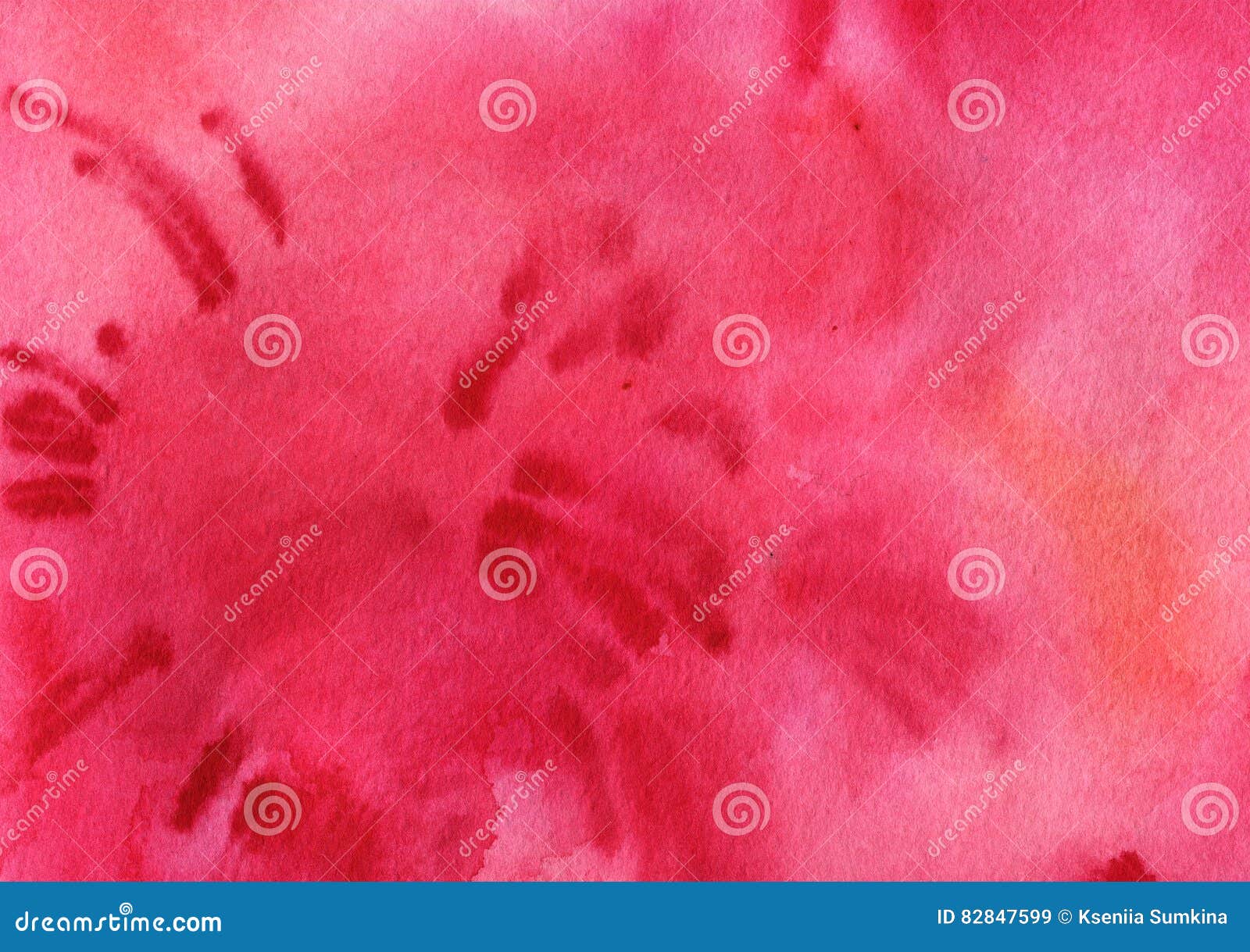 Hand Painted Red Watercolor Background. Stock Illustration ...