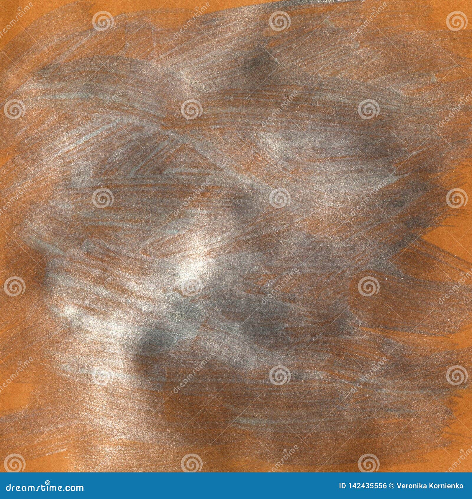 Hand Painted Silver Textured Background Stock Illustration ...