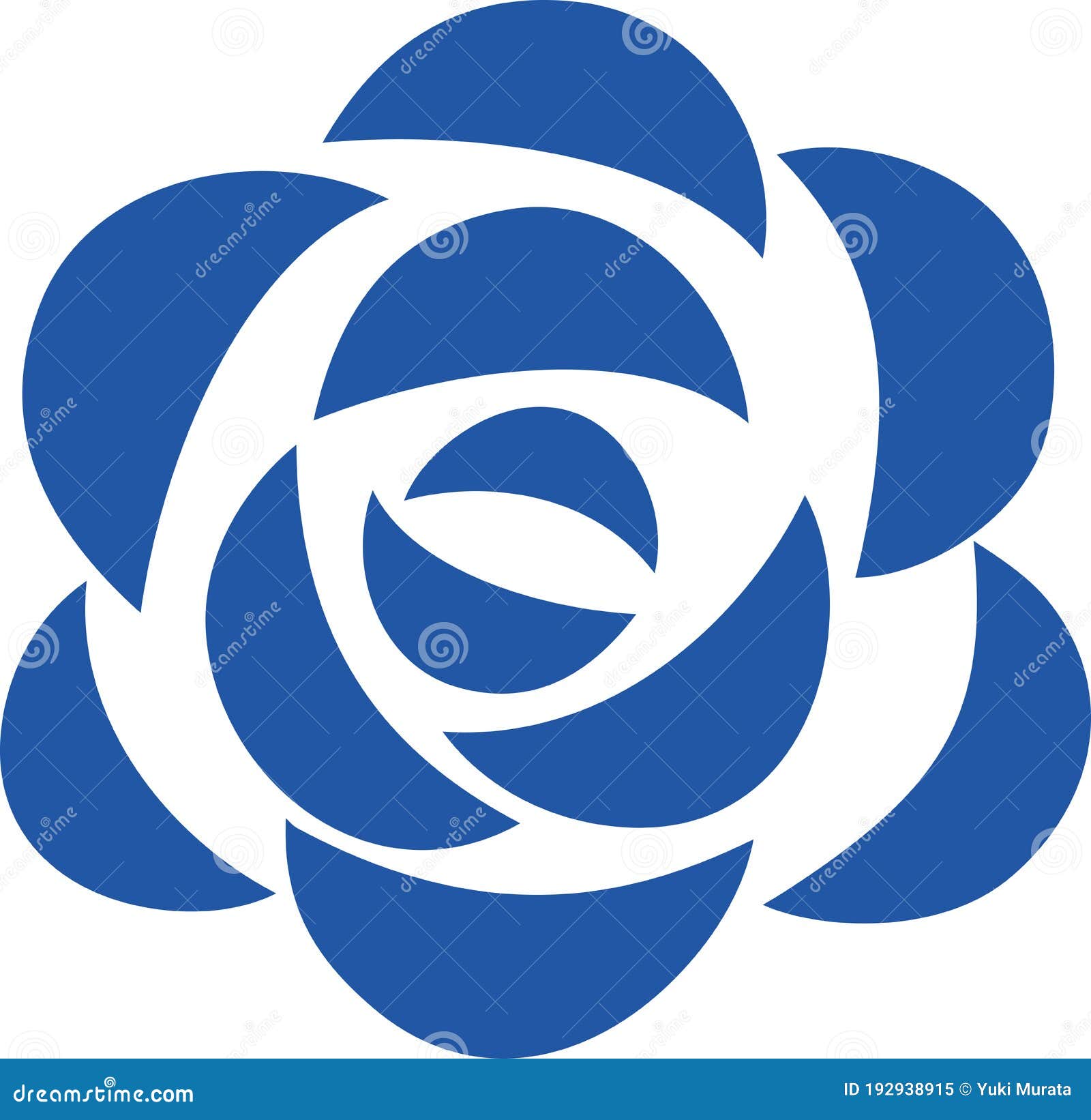 Hand-painted Simple Flower Shape Variation Set.ai Stock Illustration ...