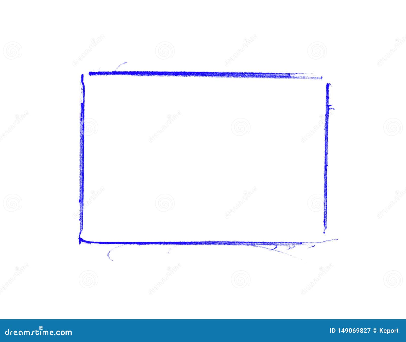 Blue Square Outline