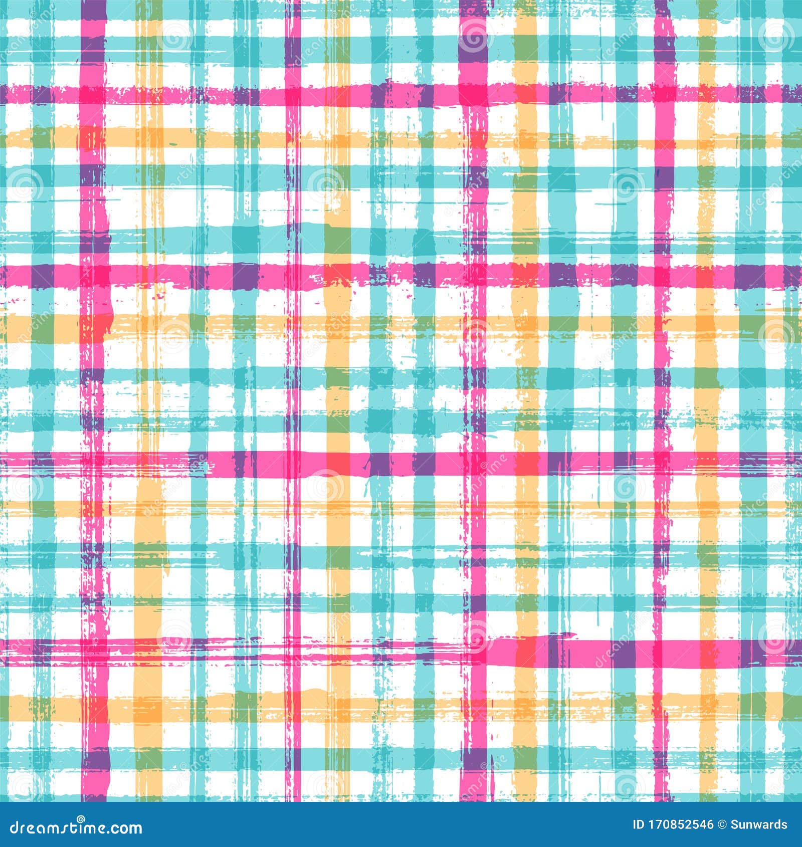 Hand Painted Stripes Clothes Seamless Vector Pattern. Stock Vector ...