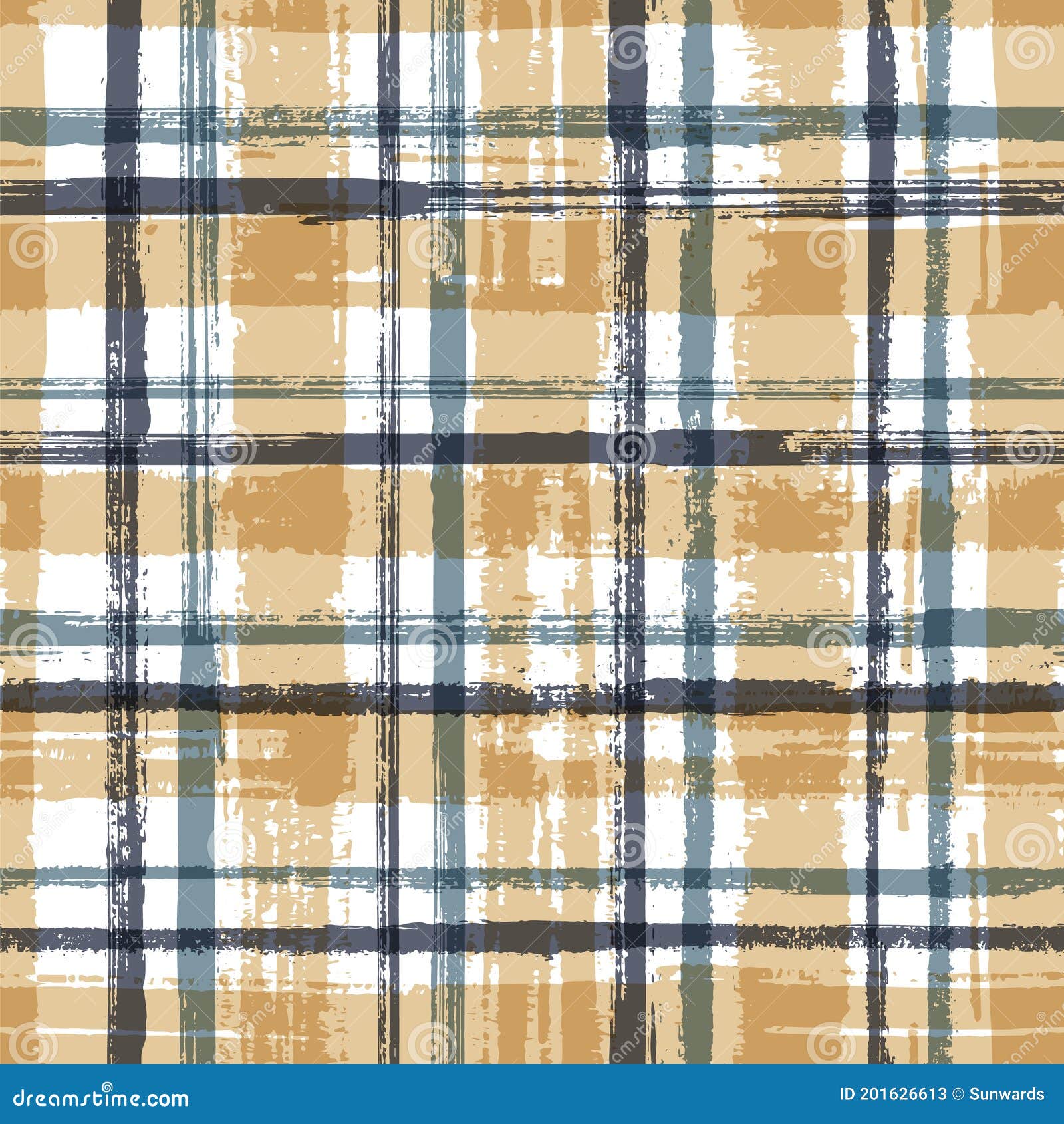 Hand Painted Stripes Clothes Seamless Vector Pattern. Stock Vector ...