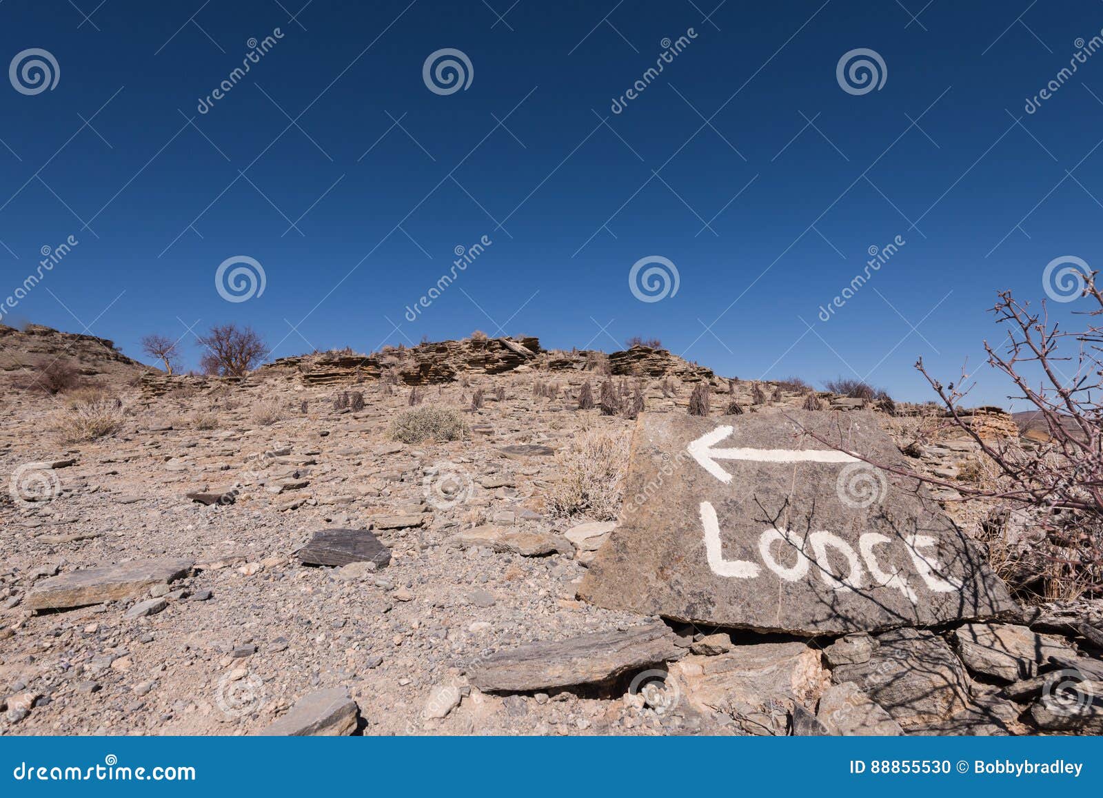 Hand Painted Trail Sign with Arrow Stock Photo - Image of painted ...