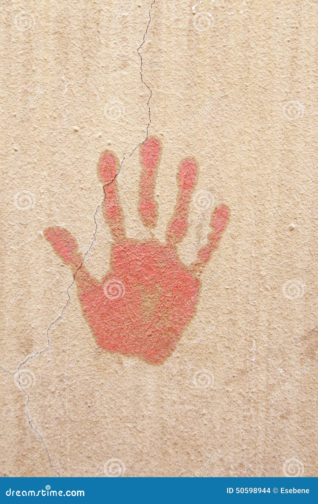 Hand painted on a wall stock photo. Image of human, dirty - 50598944