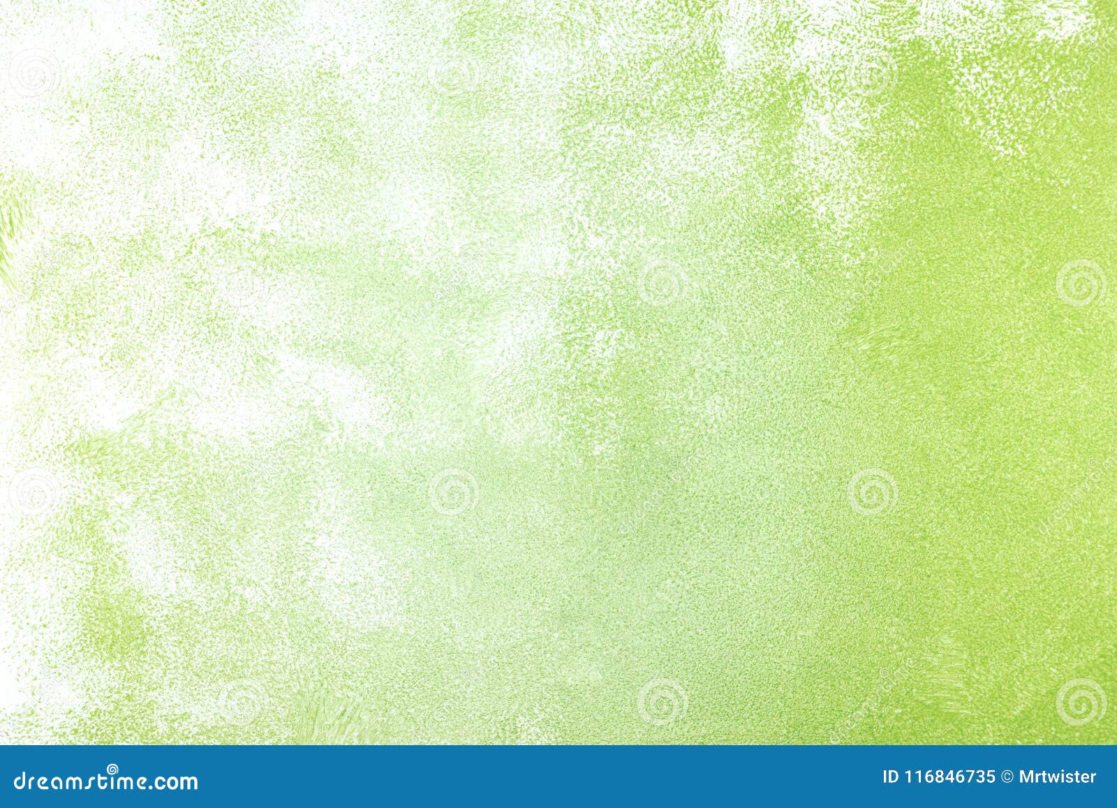 Hand Painted Wall by Paint Roller in Green Color Stock Image - Image of ...