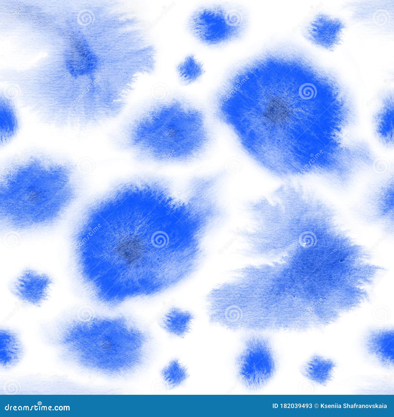Hand Painted Watercolor Spots Texture, Abstract Hand Made Seamless ...