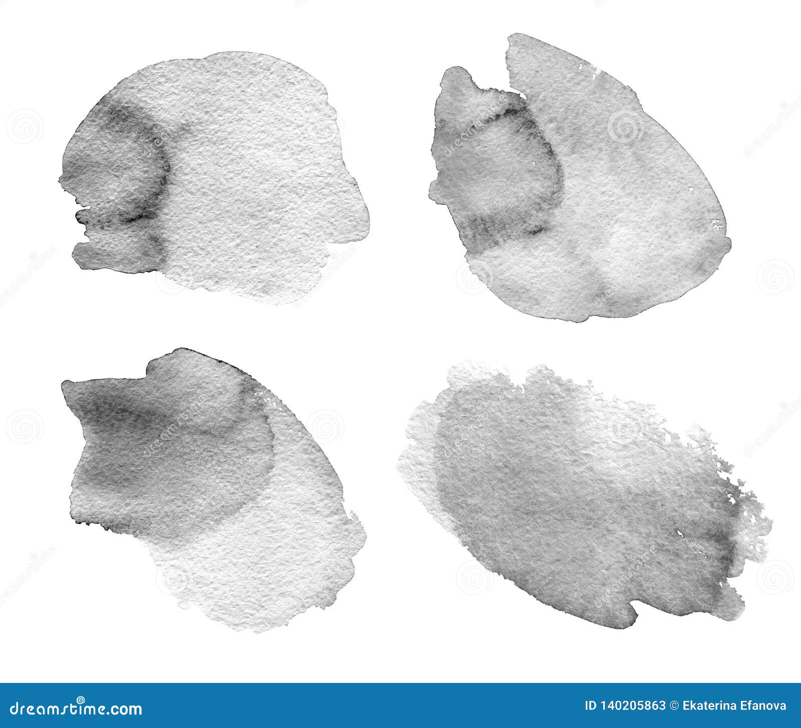 Watercolor grey spots stock illustration. Illustration of grunge ...