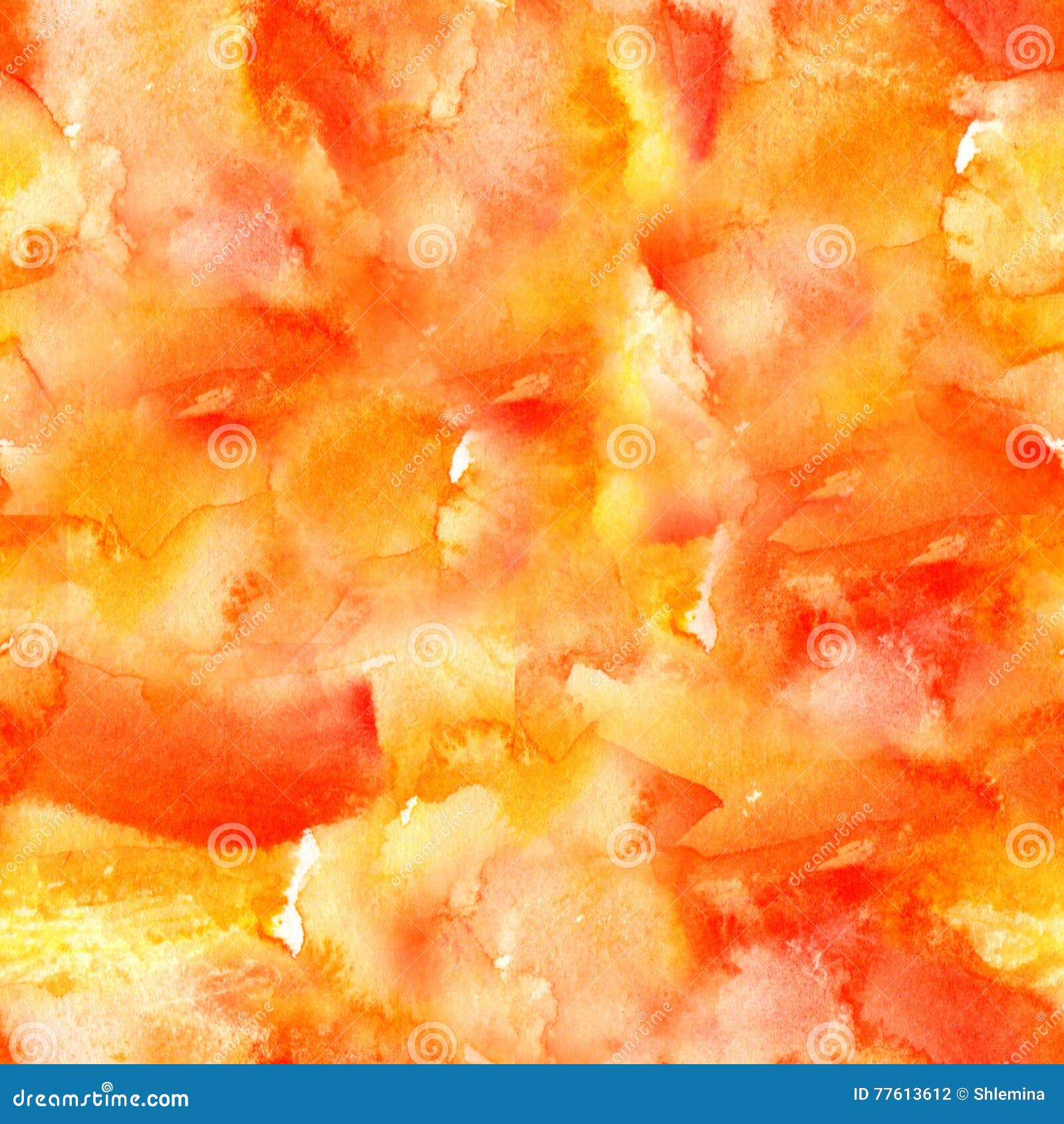 Hand Painted Watercolor Seamless Pattern Stock Illustration ...