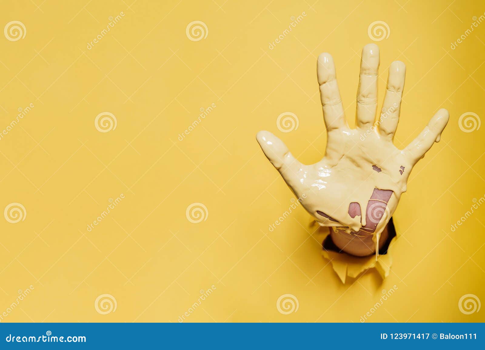 Hand making `five` sign stock image. Image of background - 123971417