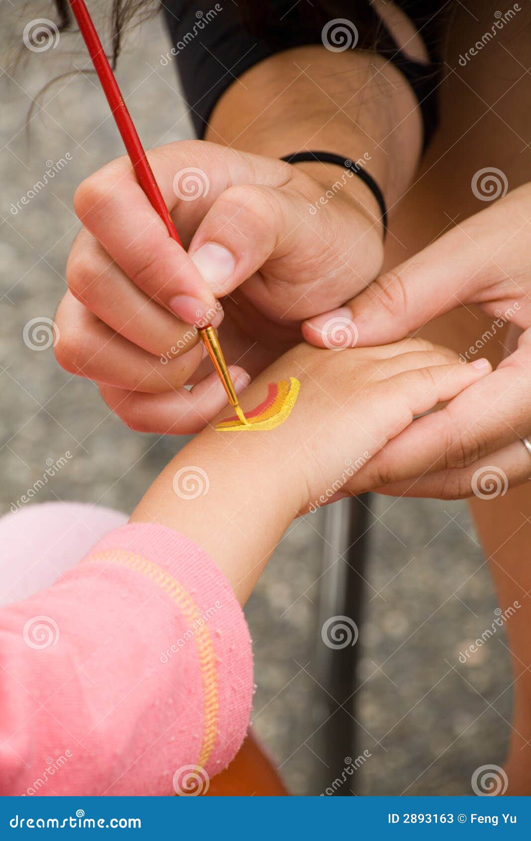 Hand painting stock image. Image of colorful, holiday - 2893163