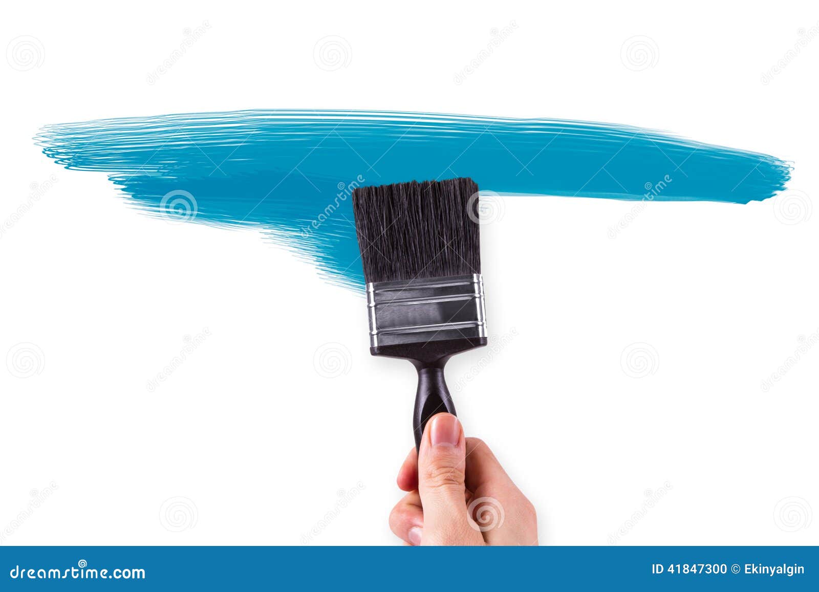 Hand Painting Abstract Shape Stock Photo - Image of easel, background ...