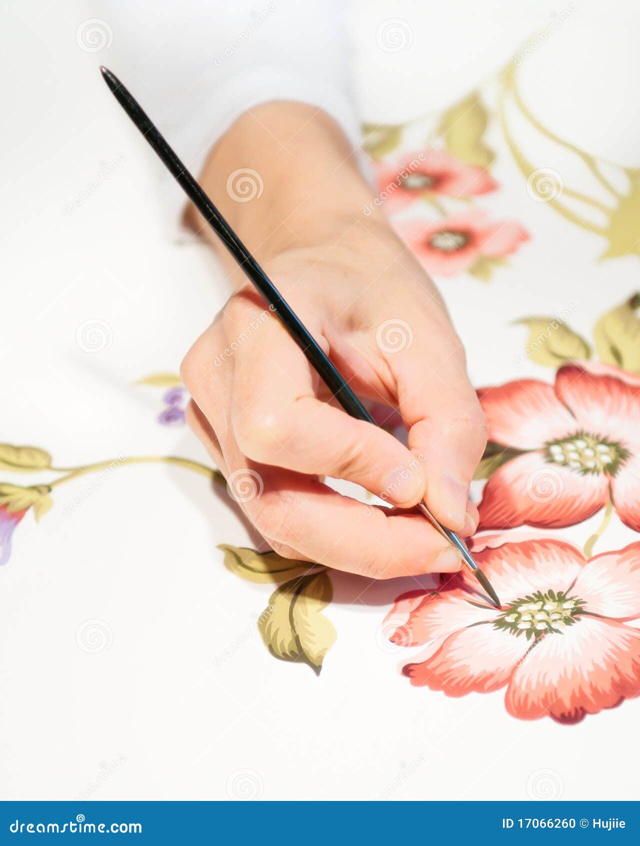 Hand Painting Floral Design Stock Photo - Image of design, color: 17066260
