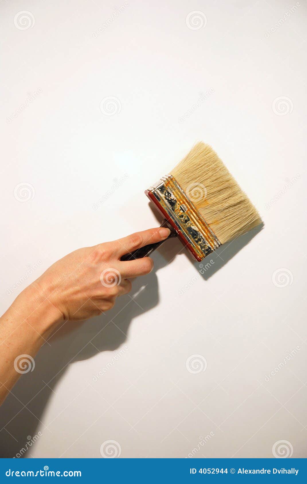 Hand painting wall stock photo. Image of modification - 4052944